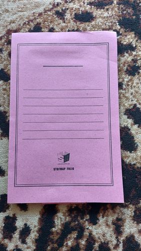Map Kertas Biasa - Merah Tua