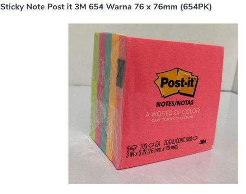 Post it 5 warna - Hijau