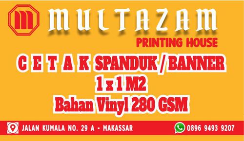 SPANDUK / BANNER 1x1 M2