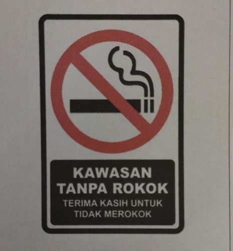 stiker kawasan tanpa rokok