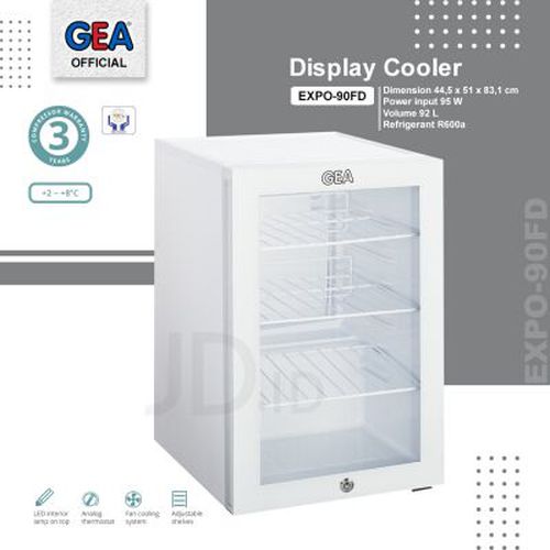 Showcase GEA EXPO 90FD 92 liter display cooler 1 Pintu
