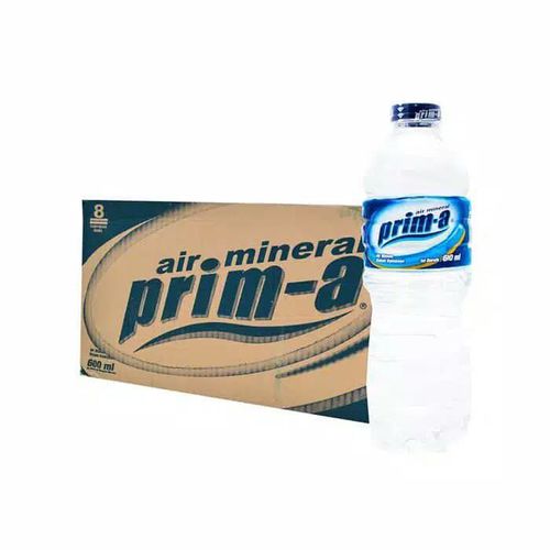 Air Mineral Prima Botol 600 ml 1 Dus isi 24 pcs