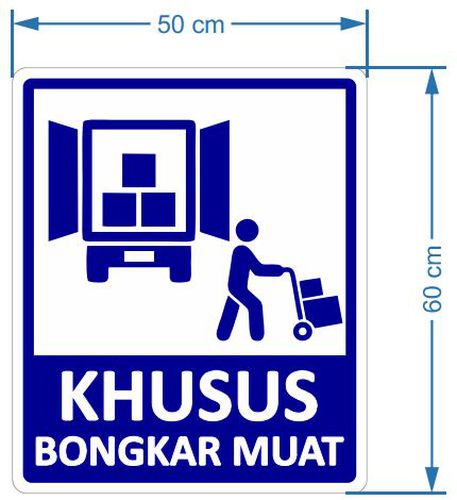 Rambu - Rambu Jalur - Petunjuk arah ukuran besar Bahan ACP sticker ...