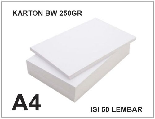 Kertas BW A4 250gsm Isi 50 Lembar