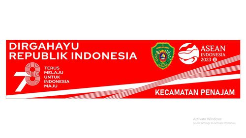 SPANDUK HUT RI 2023 UKURAN 4X1