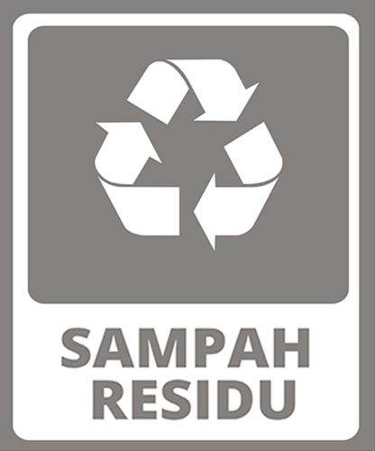 STICKER GRAFTACT SAMPAH RESIDU