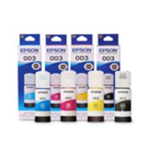 Paket Tinta Printer Epson T003 (Black,Cyan,Magenta,Yellow)