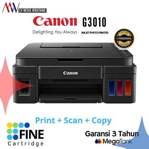PRINTER CANON G3010 AiO Print Scan Copy WiFi