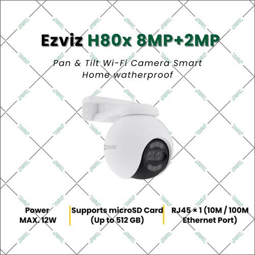 Ezviz H80x Dual 4K 8MP + 2MP Pan & Tilt Wi-Fi Camera CCTV Outdoor