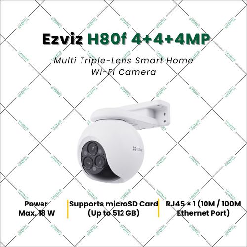 Ezviz H80f Multi 2K+x3 Triple-Lens Smart Home WiFi Camera CCTV Outdoor