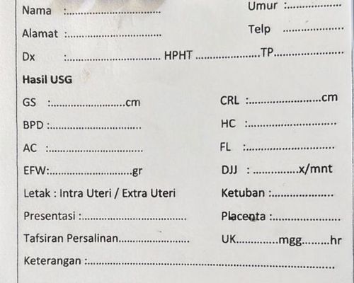 Buku Form USG