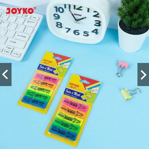 Joyko Sign Here IM37 Plastik / Sticky Note IM-37 / Stiker Penanda Tanda ...