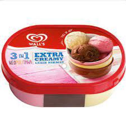 Ice Cream 700 ml Wall's - Neopolitan