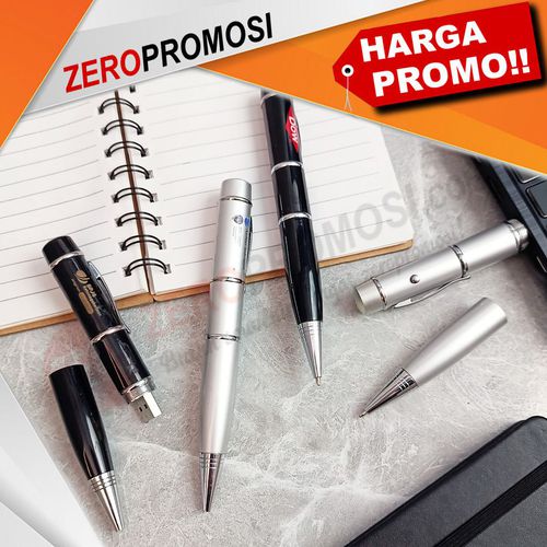 Flashdisk Pulpen 3in1 Laser Pointer Custom Logo – Souvenir Promosi ...