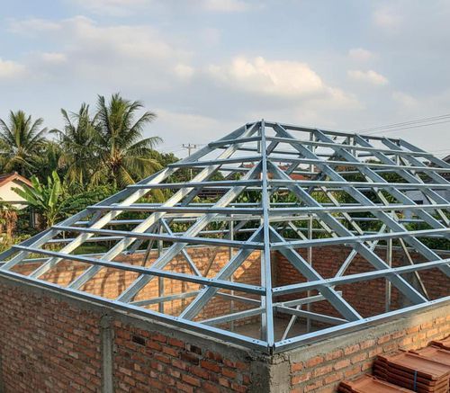 Pemasangan Rangka Atap Gording Baru
