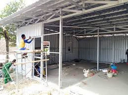 Rangka Dinding Baja Ringan+Atap Galvalume 0.30mm