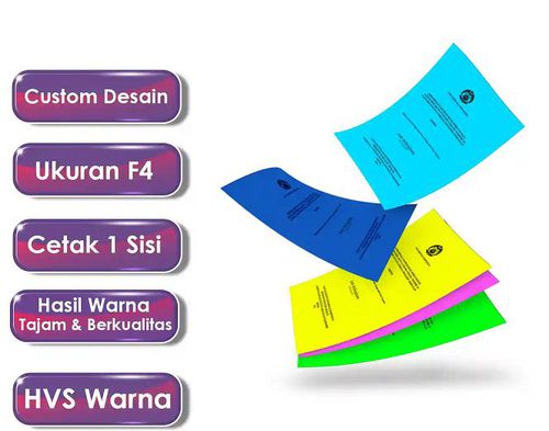 Cetak Digital Printing/ Offset/ Plano Ukuran A4/F4
