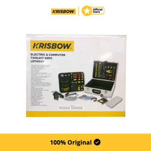 KRISBOW SET 69 PCS ELECTRIC & COMPUTER TOOLKIT LRTKE69