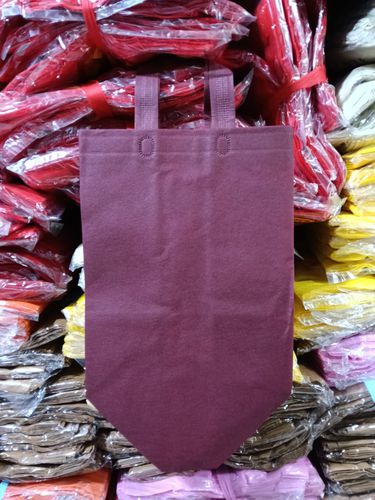 Tas Goodiebag bahan spunbond dengan sablon 1 sisi - Cokelat Muda