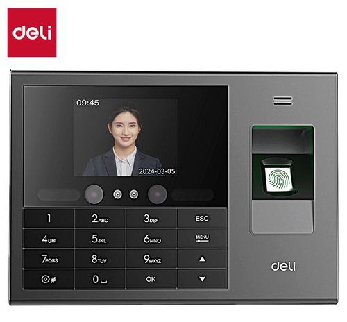 Mesin Absensi Fingerprint USB Face Recognition Telapak Tangan Deli ES172