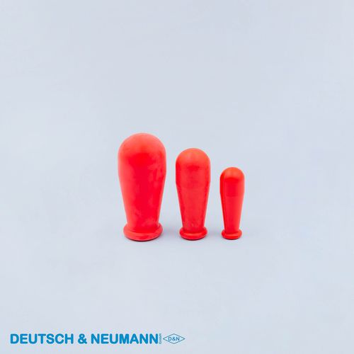 Rubber Bulbs for Smaller Pipettes (Pasteur Pipette Bulb) - D&N - Red