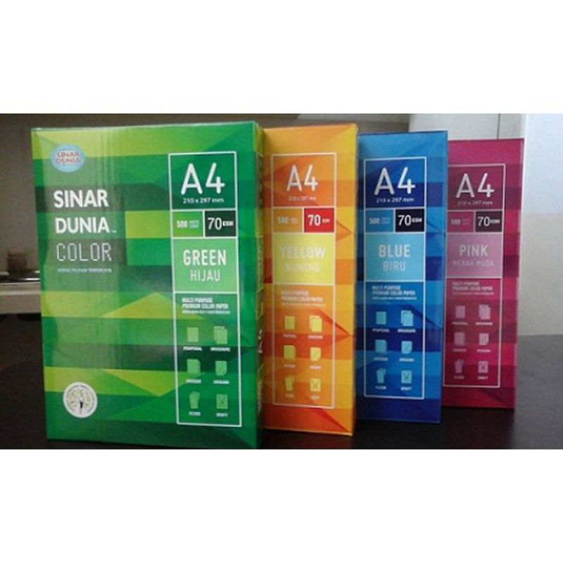 Sinar Dunia HVS A4 70Gram (WARNA) PP - Pink