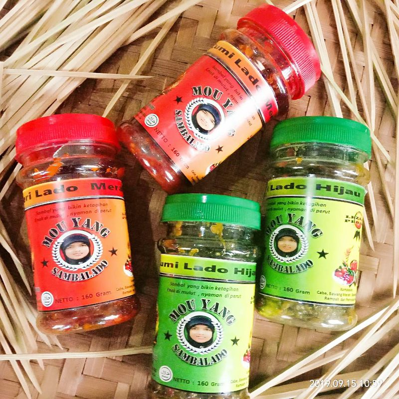 sambal khas Padang MOU YANG - Teri Lado Hijau