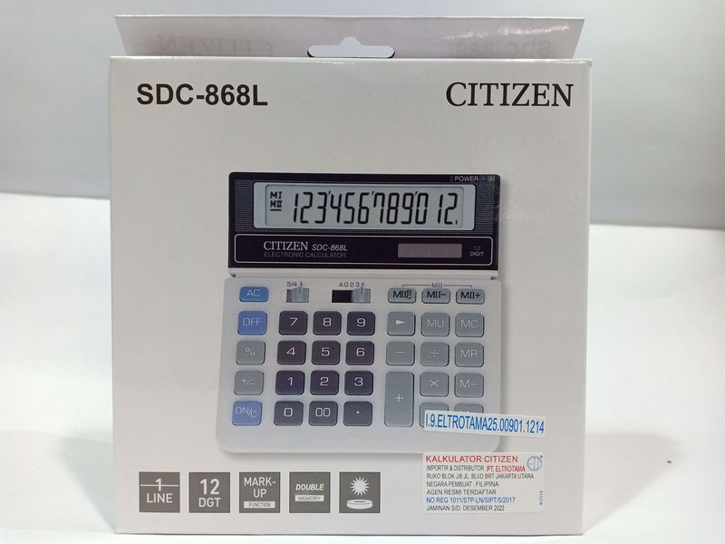 Kalkulator Citizen SDC 868L