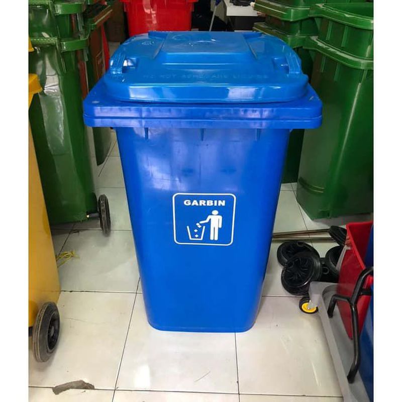 Tempat Sampah 240 Liter - Dust Bin 240 L Warna Biru - Garbin