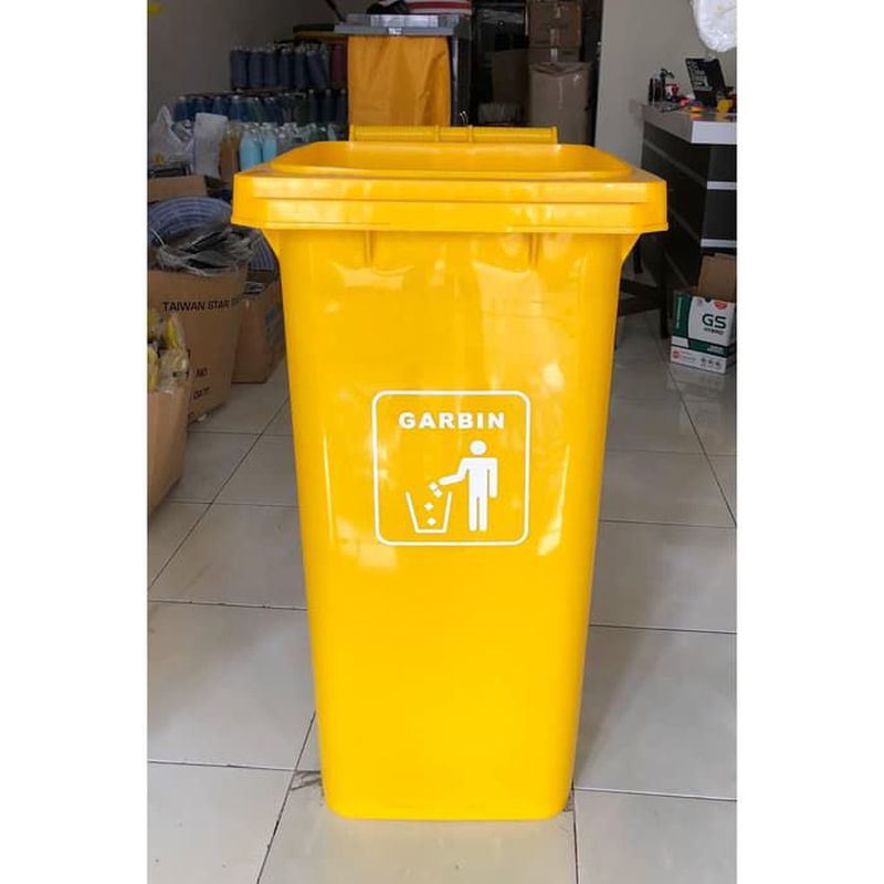 Tempat Sampah 120 liter Garbin - Dust Bin 120 L kuning