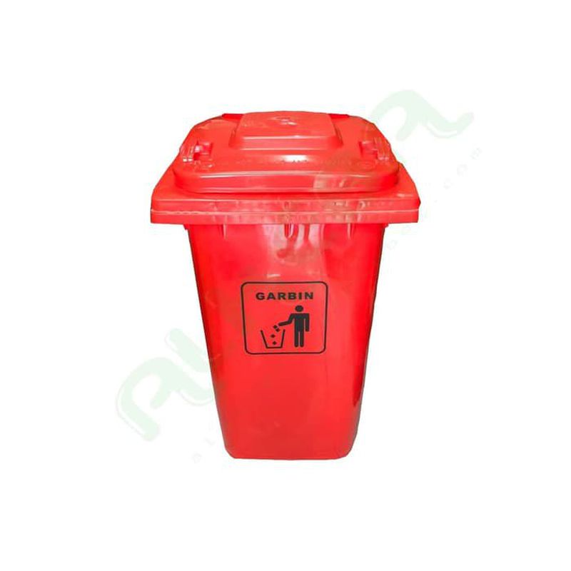 Tempat Sampah 240 Liter - Dust Bin Besar 240 L Merah - Garbin