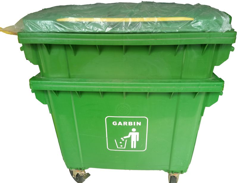 Dust Bin 660 Liter / Bak sampah Besar garbin / tempat sampah gerobak