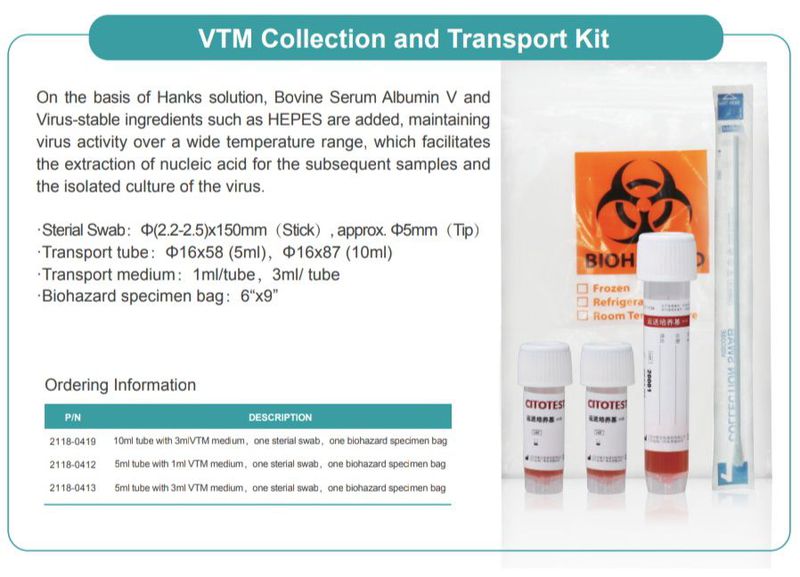 Virus Transport Media (VTM) Citotest