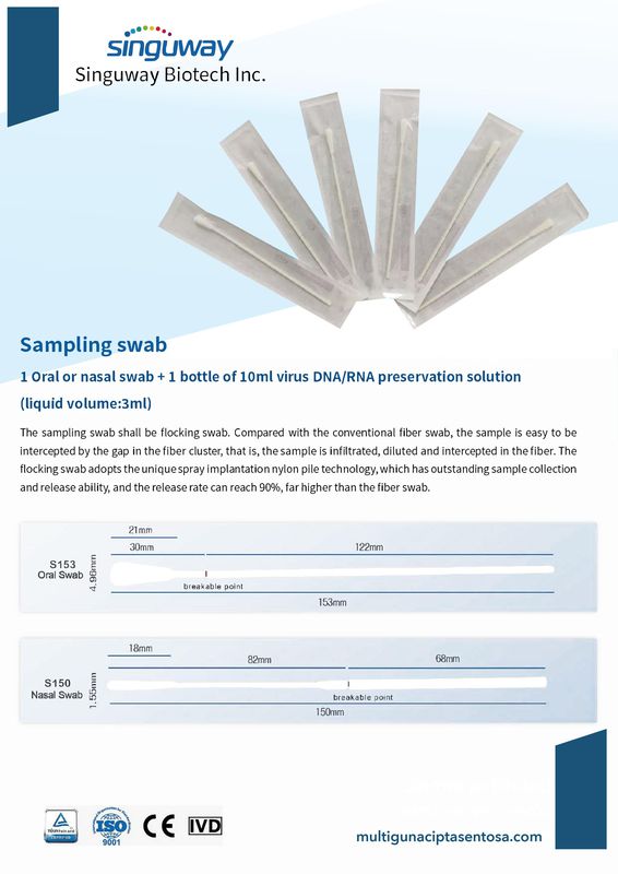 VTM (Virus Transport Medium) + 1 Swab