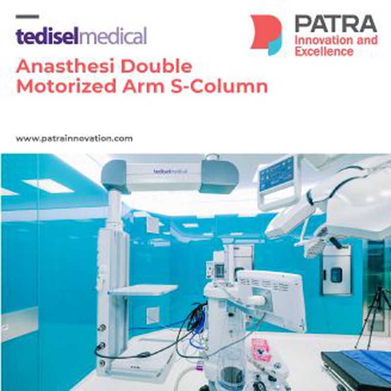 Tedisel Pendant Double Motorized Arm S-Column for Anesthesia - Patra