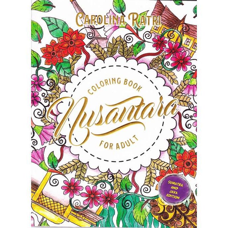 Buku Coloring Book For Adult Nusantara Sumatra
