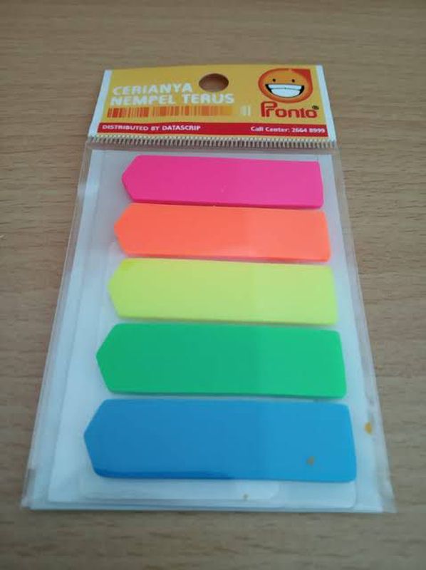 Arrow sticky note