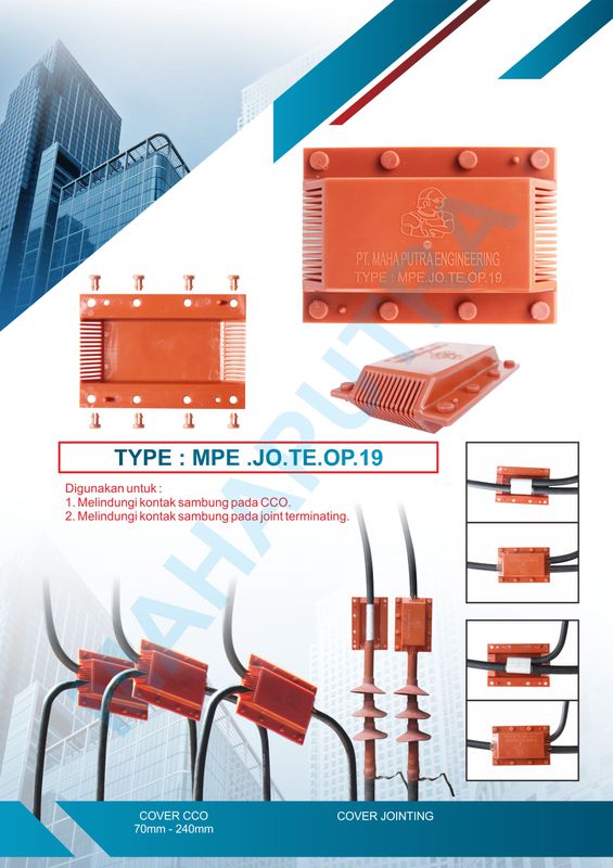 COVER PROTECTOR 20 KV MERK PERISAI TYPE : MPE. JO.TE.OP.19 - Maroon