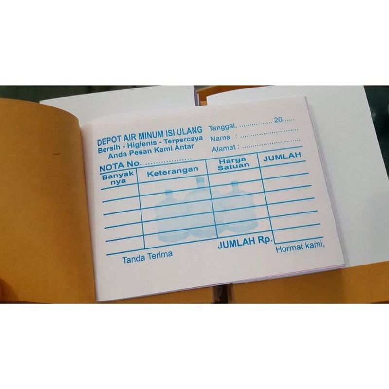 Cetak Print Nota Kuitansi Faktur F/4 Rangkap 2