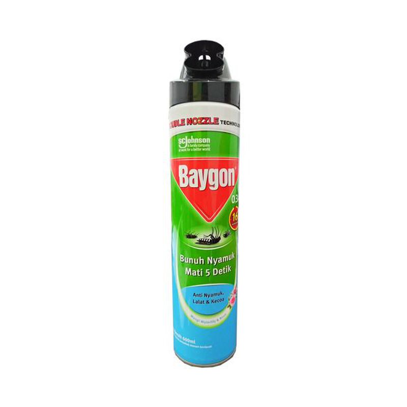 BAYGON AEROSOL WATER LILY&ROSE 600 ML