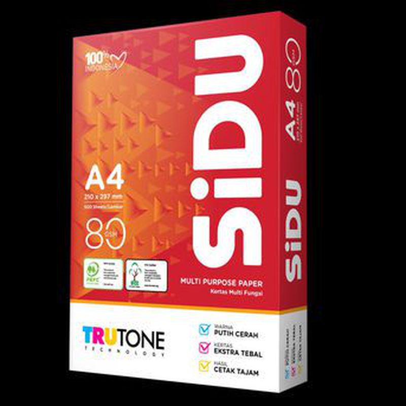 KERTAS A4 80 GRAM SIDU