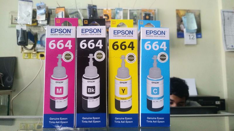 Tinta Printer Ink Tank 664x Color - Merah