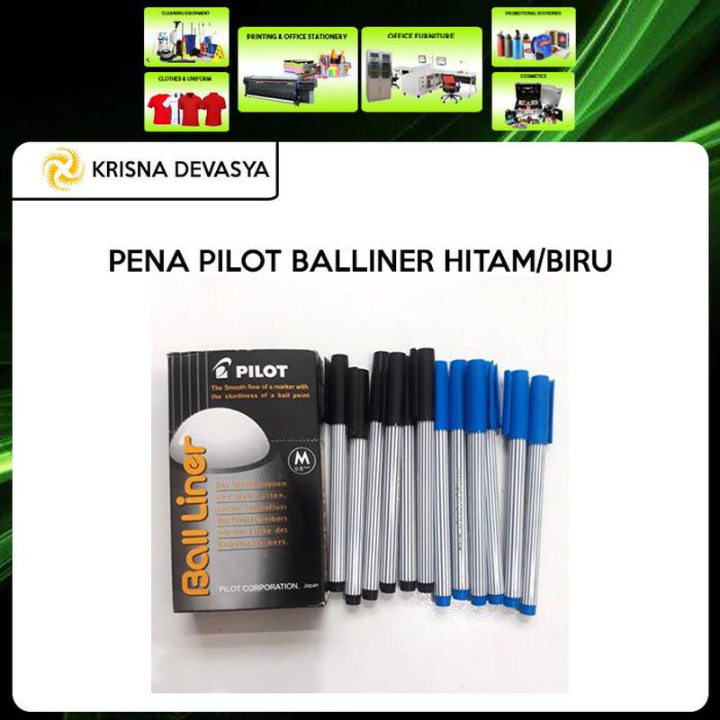 PENA PILOT BALLINER HITAM / BIRU