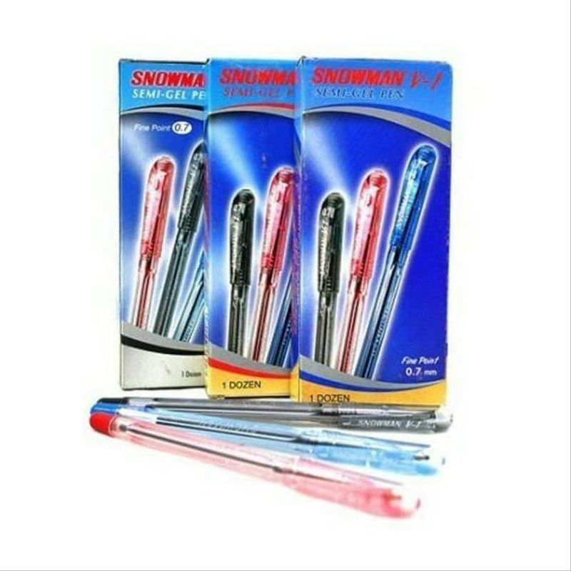 Ballpoint Snowman V1 - Hitam