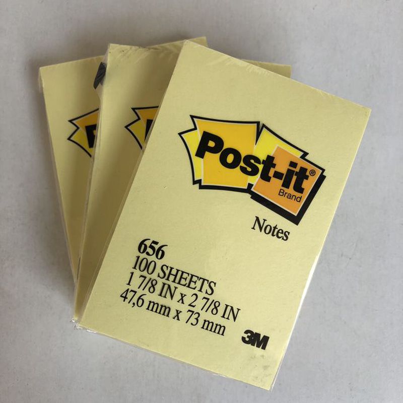 Post It / Sticky Note Merk 3M No. 656 Warna Kuning