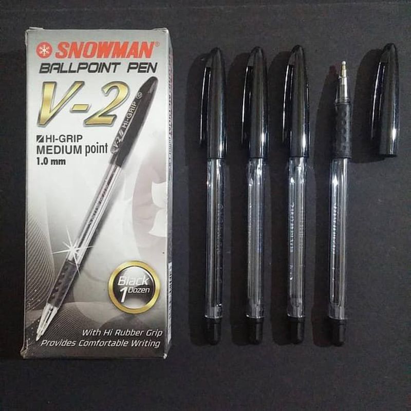 Pulpen Snowman V2 - Hitam