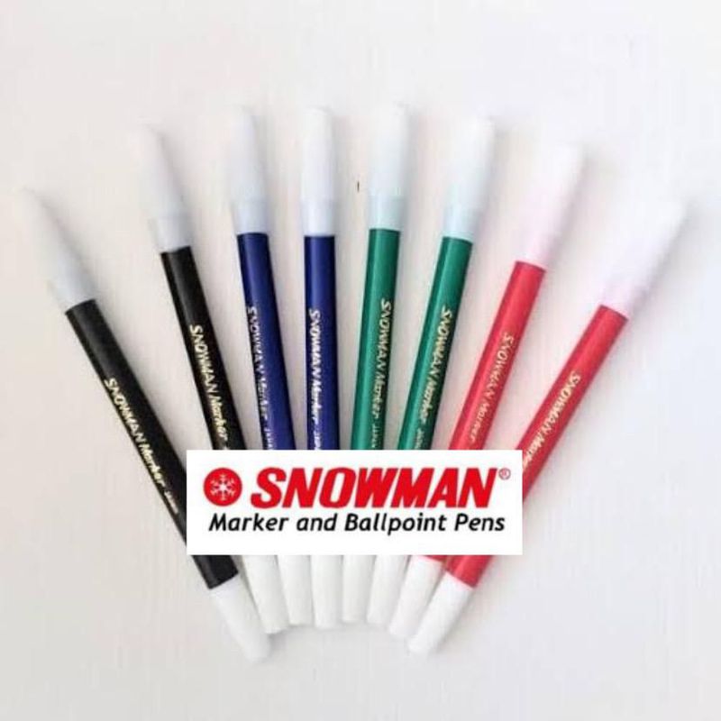 Spidol Kecil Snowman - Hitam