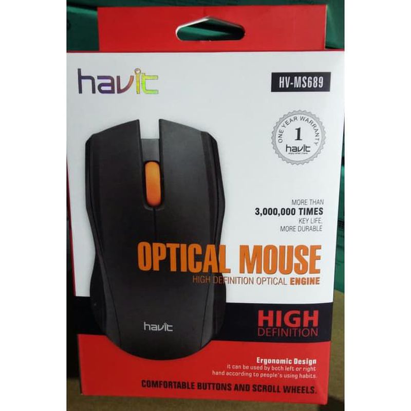 Mouse USB HAVIT HV MS689 Optical Mouse Black
