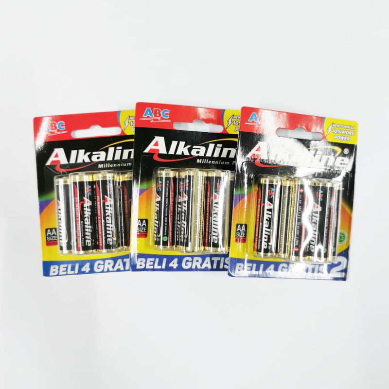 ABC ALKALINE AA 4+2
