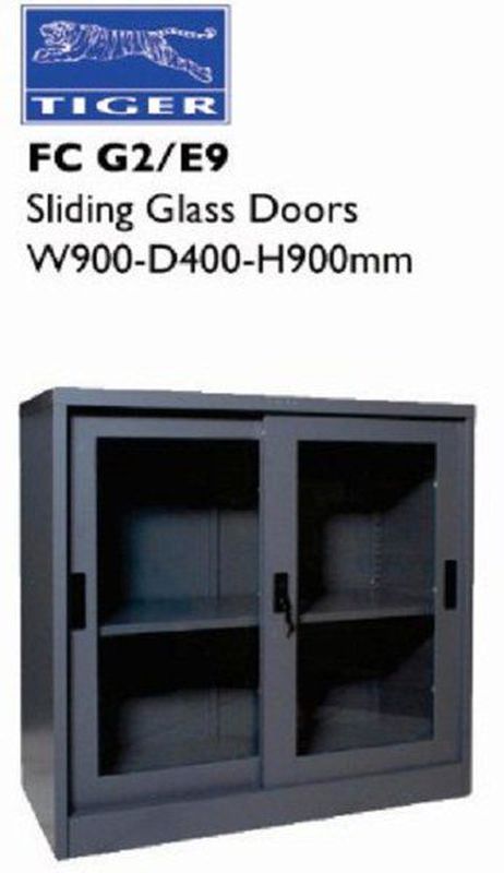 ALMARI PINTU 2 PINTU KACA TIGER FC-G1